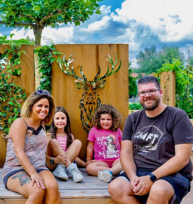 Der erste Schwarzwald-Familien-Hirsch wurde in Tannheim gesichtet ...